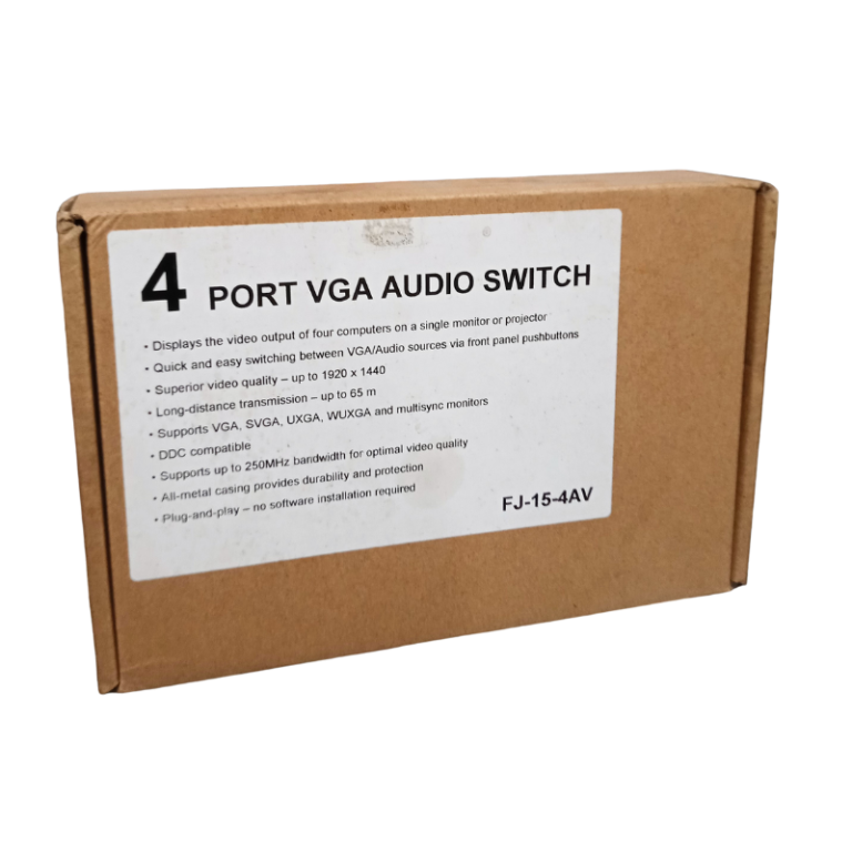 4 Ports VGA Audio Switch - Vsonic