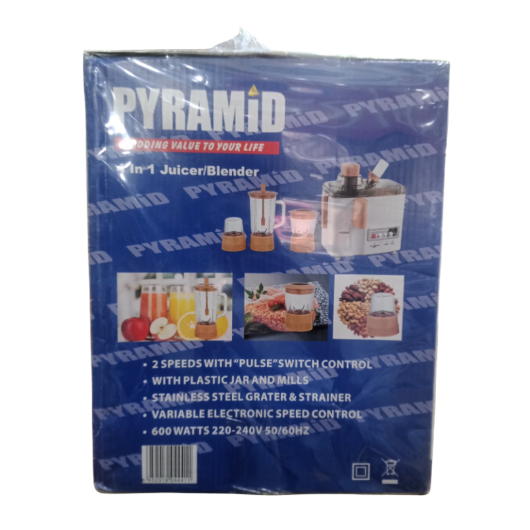 Pyramid 4-in-1 Juicer, Blender, Grinder & Mill - Vsonic